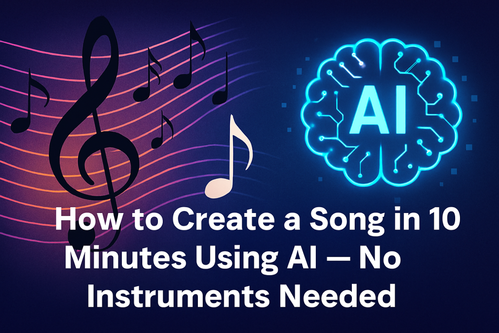 How to Create a Song in 10 Minutes Using AI - Atelier of Tech